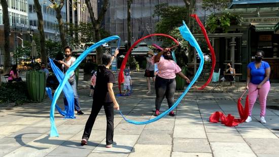 Free Ribbon Dancing Classes in Bryant Park