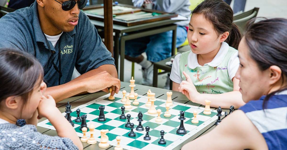 students playing chess